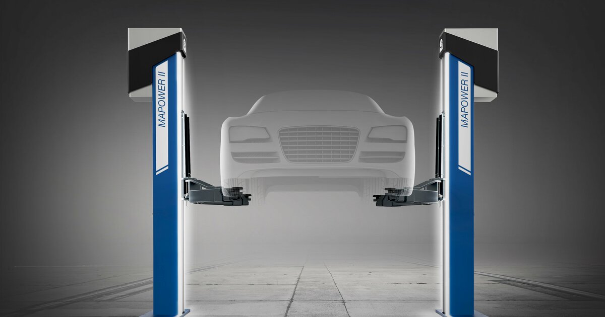 Technological development of the MAPOWER II two-post lift series | MAHA USA
